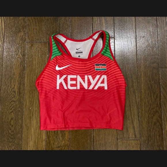Nike | Tops | Nike Pro Elite Track Team Kenya Running Sports Bra Tank ...